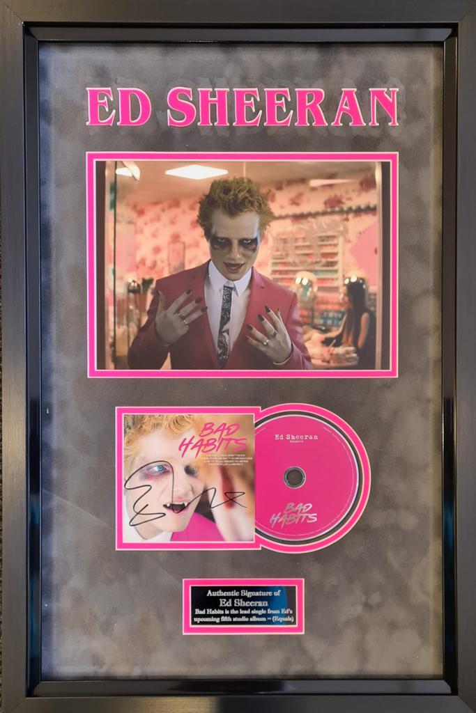 Ed Sheeran Signed CD Display – Backdrop Promotions BDP