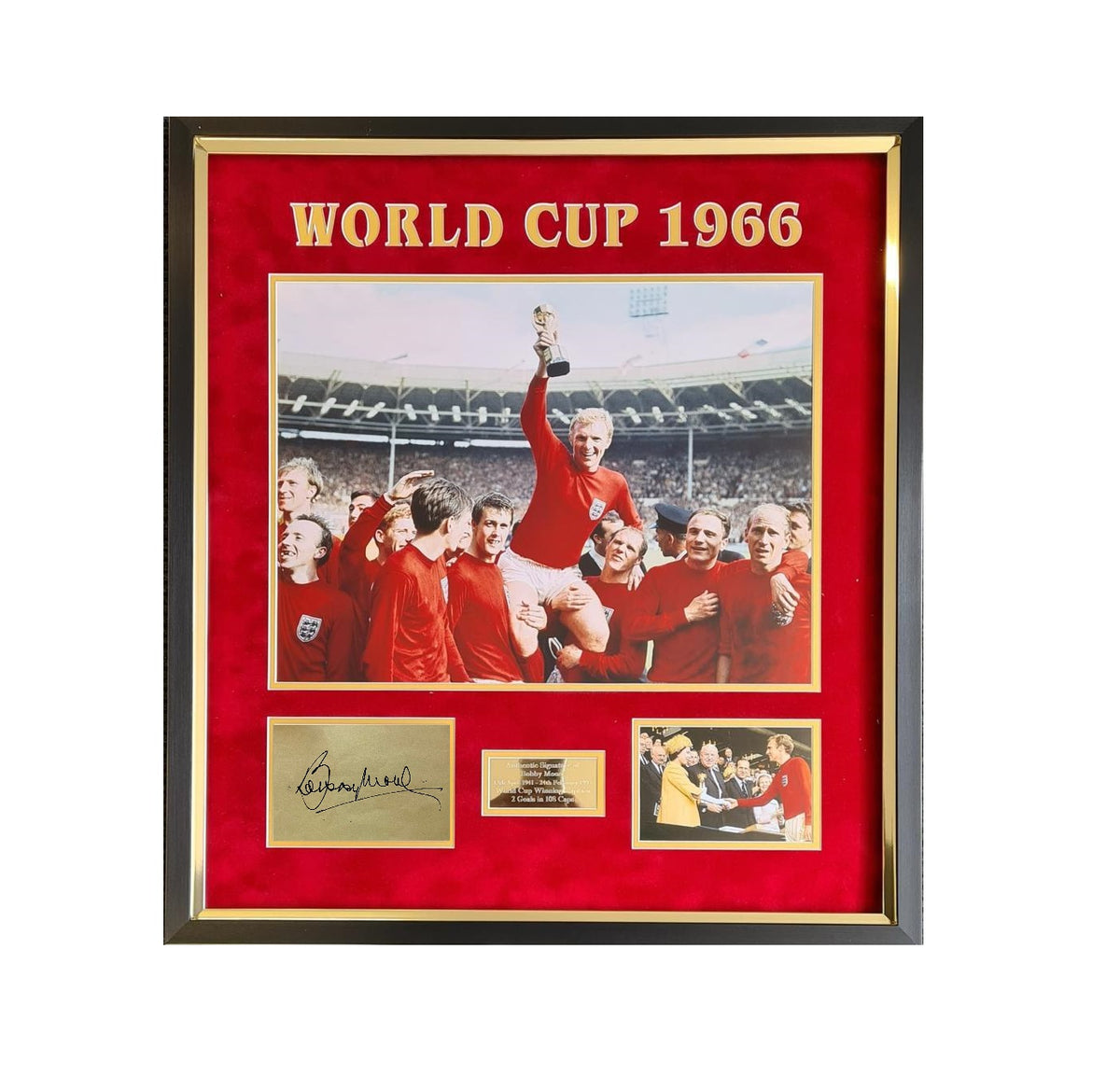 Bobby Moore Signed 1966 World Cup Final Display – England – Backdrop ...